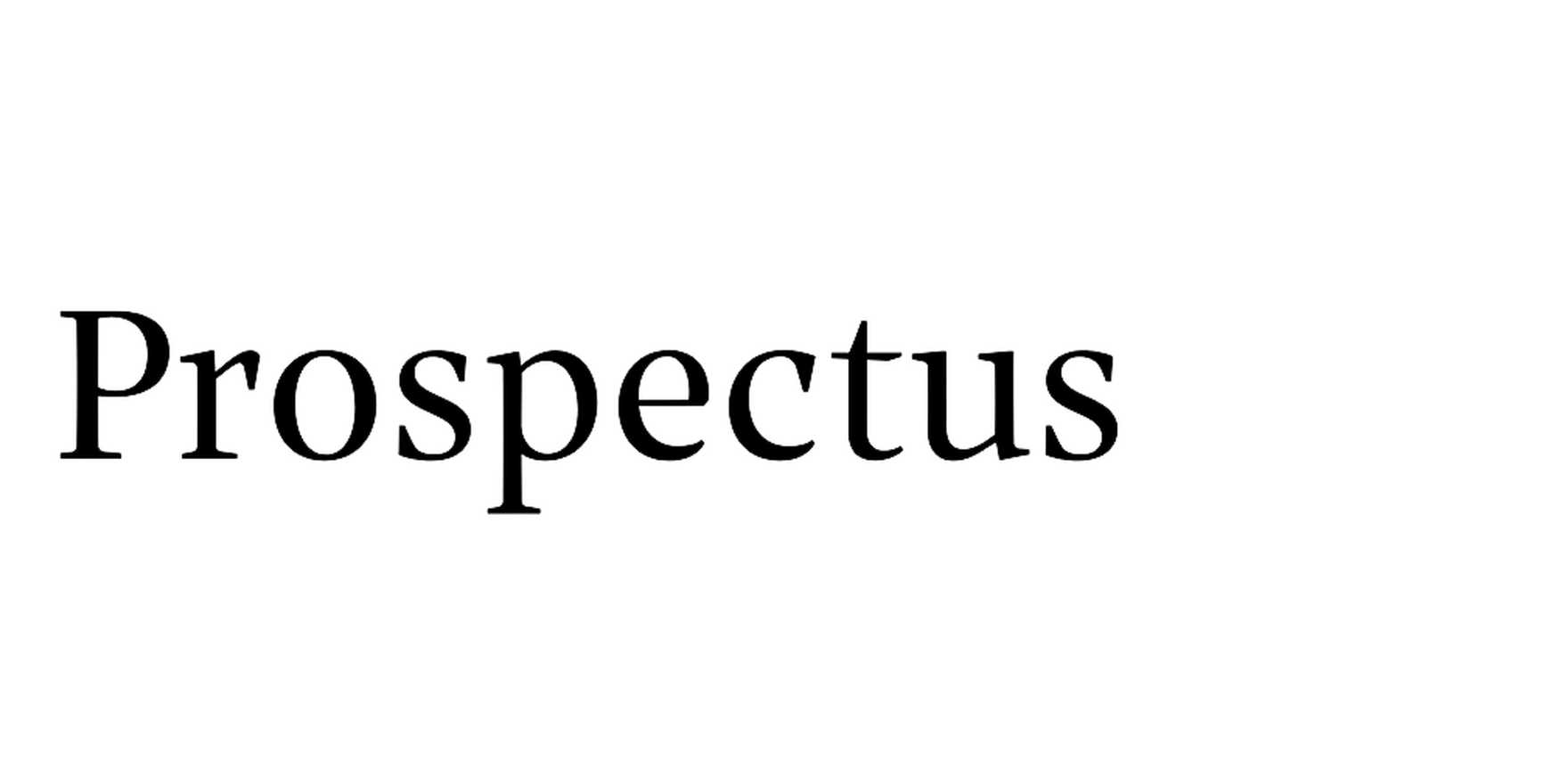 Prospectus in use - Fonts In Use