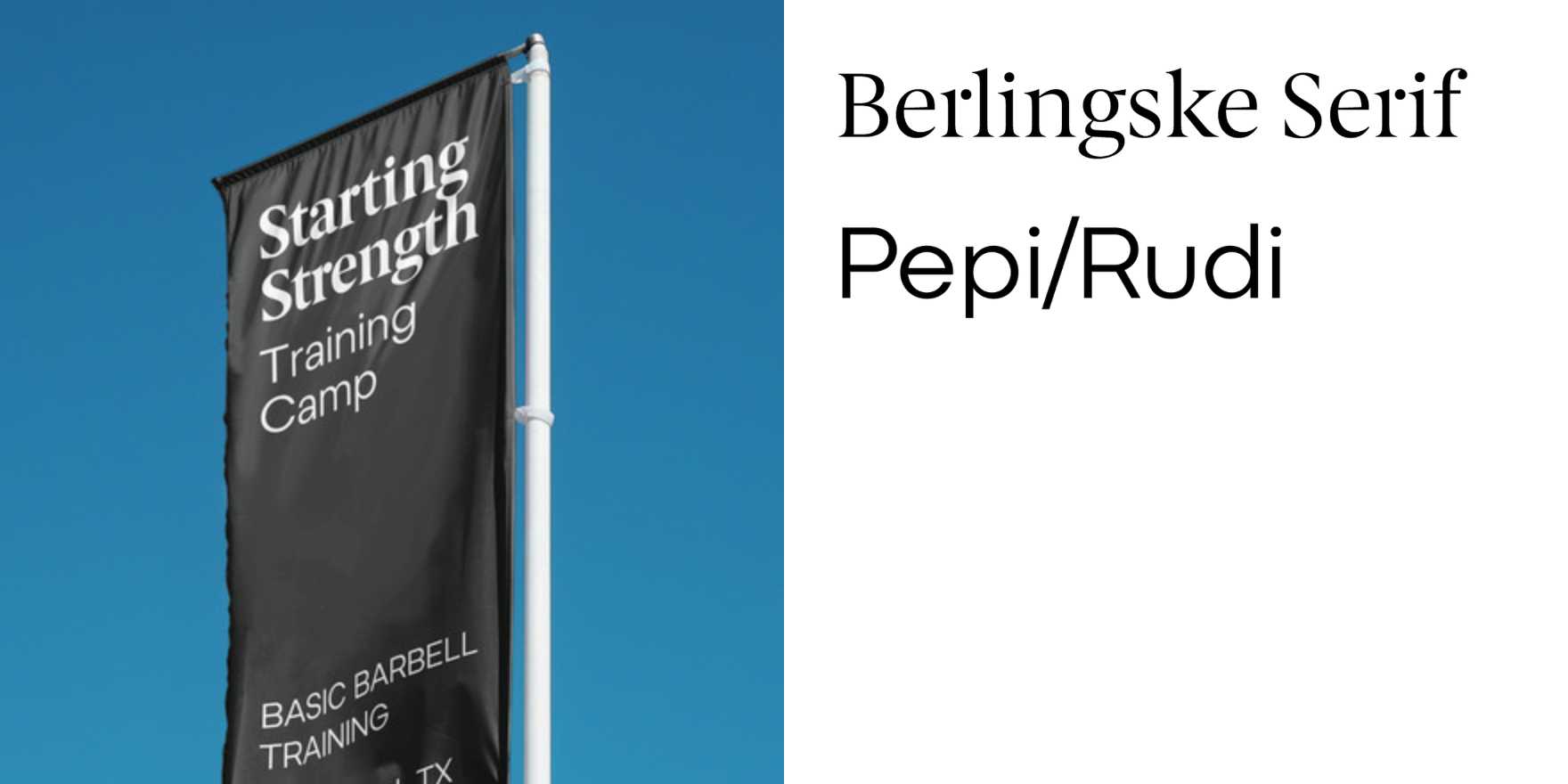 Starting Strength visual identity - Fonts In Use