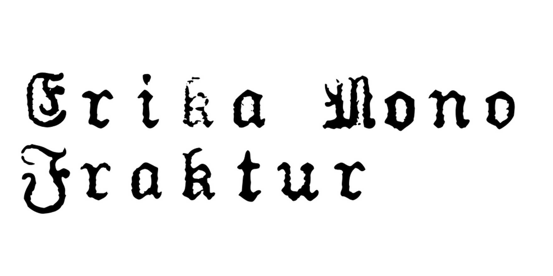 Erika Mono Fraktur in use - Fonts In Use