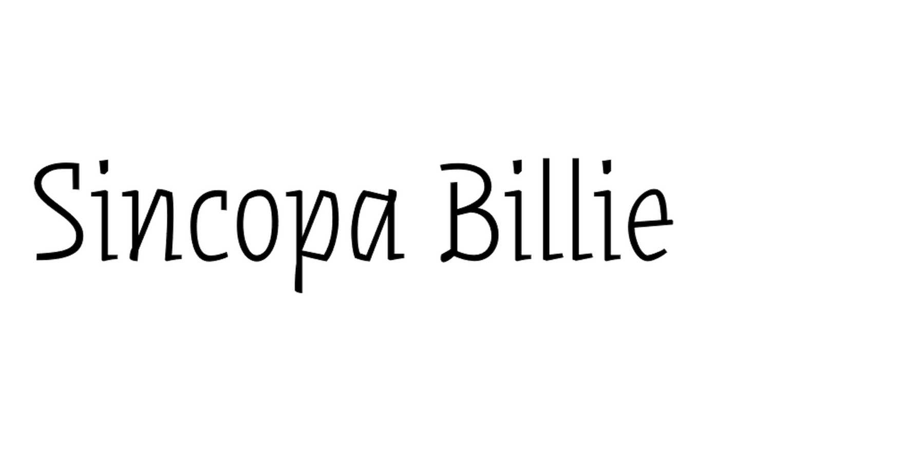 Sincopa Billie in use - Fonts In Use
