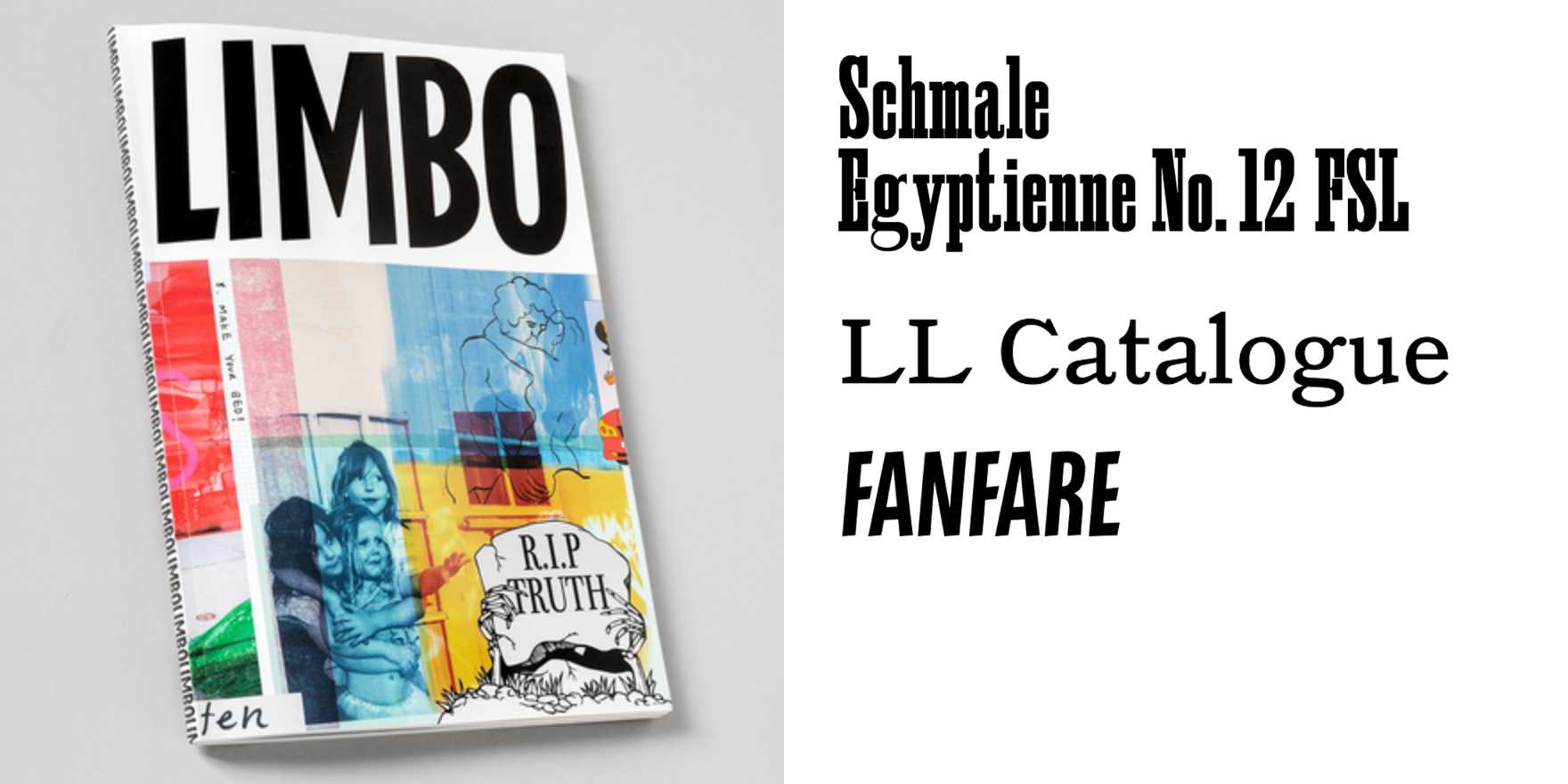Limbo magazine, Issue 1 - Fonts In Use