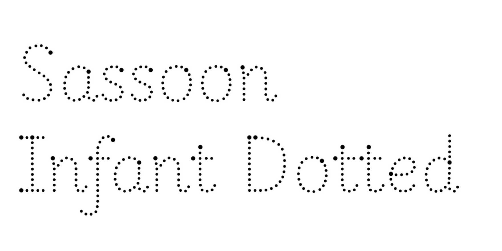Sassoon Infant Dotted in use - Fonts In Use
