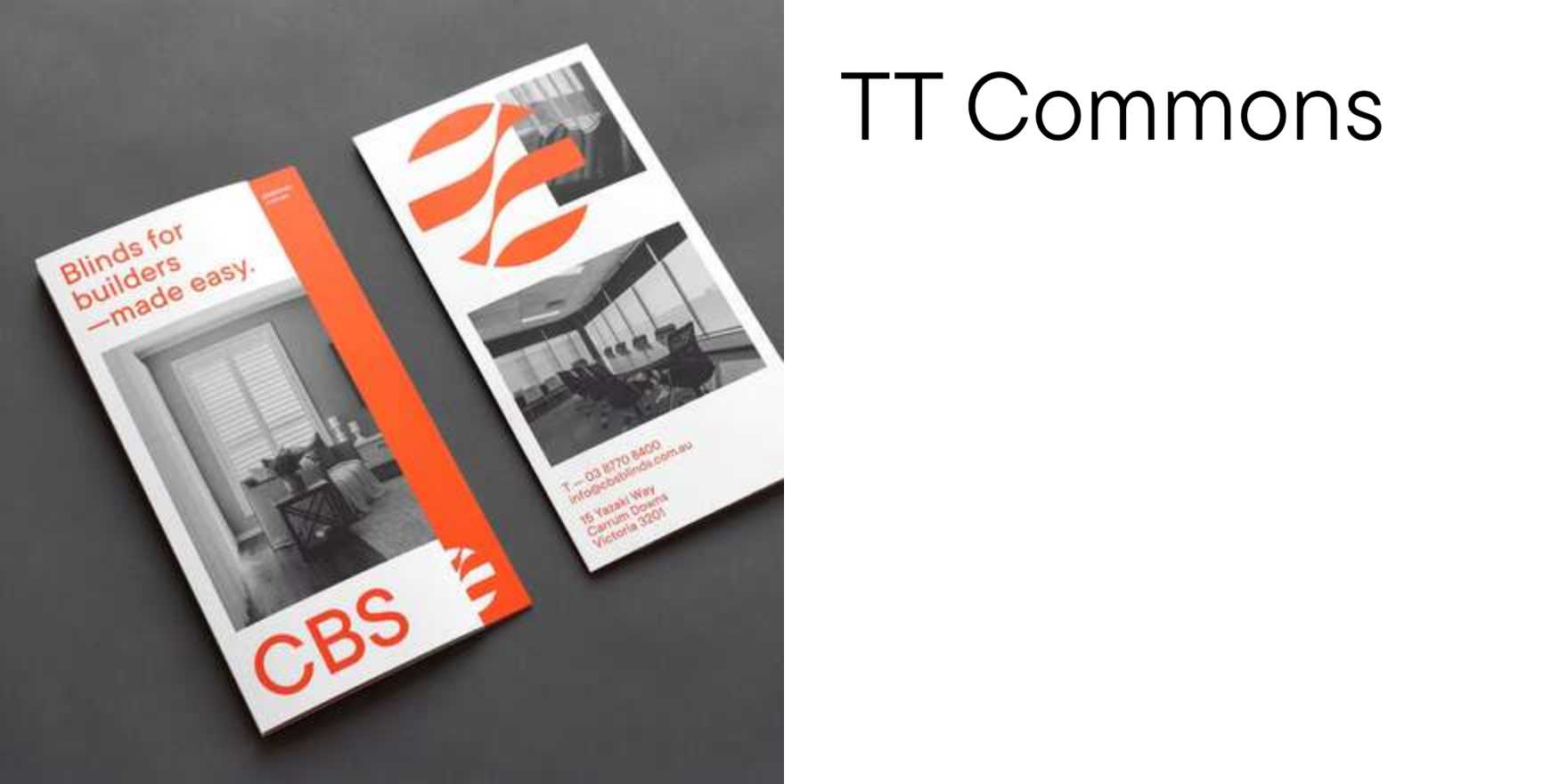 CBS Blinds - Fonts In Use