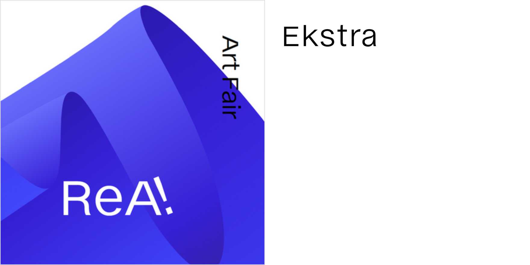 Rea! Art Fair 2021 catalog - Fonts In Use