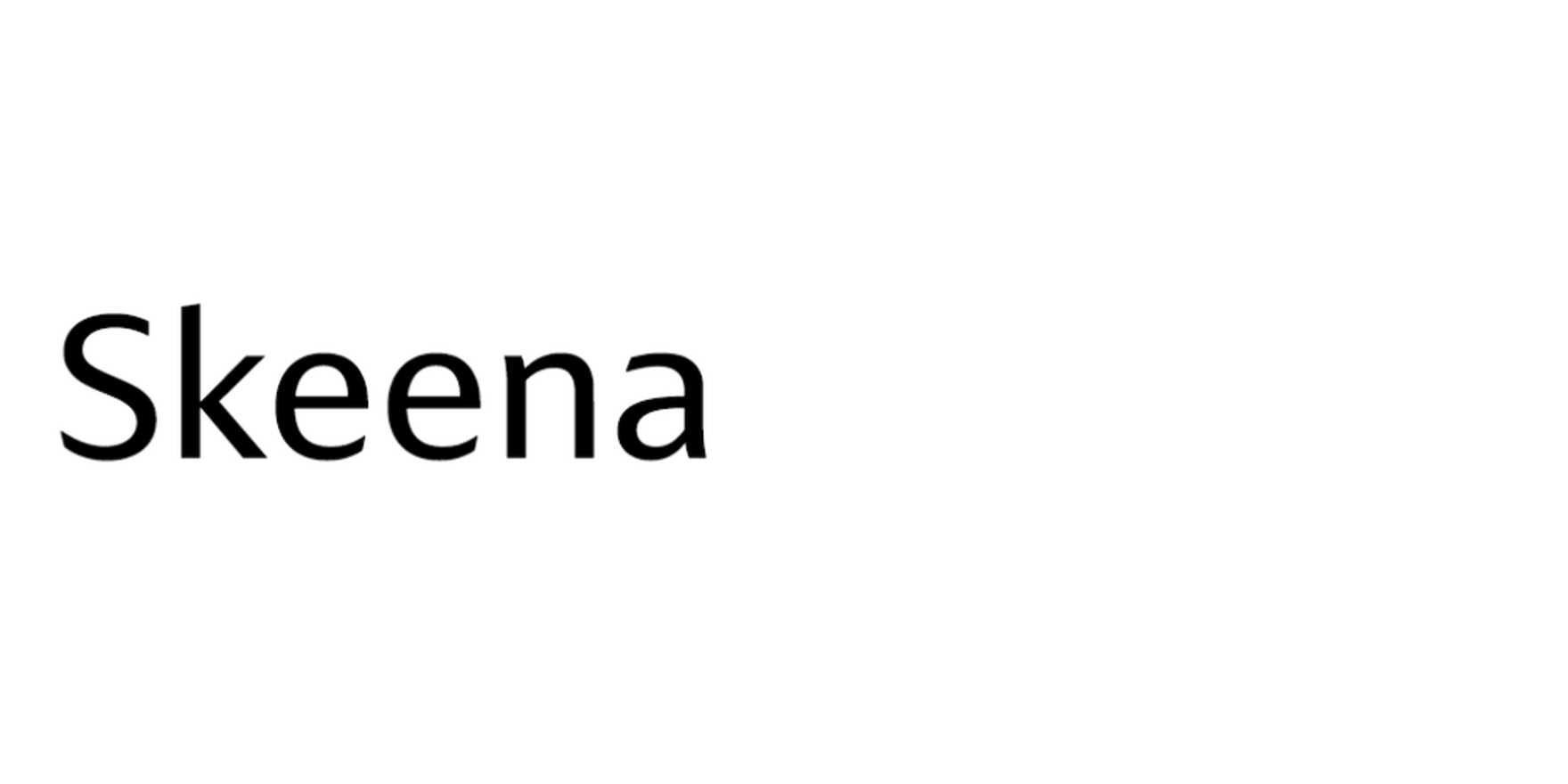 Skeena in use - Fonts In Use