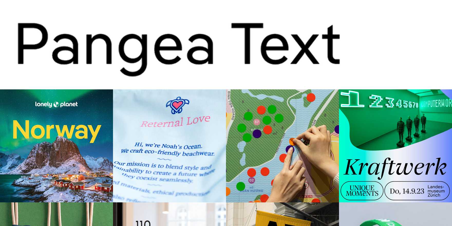 Pangea Text in use - Fonts In Use