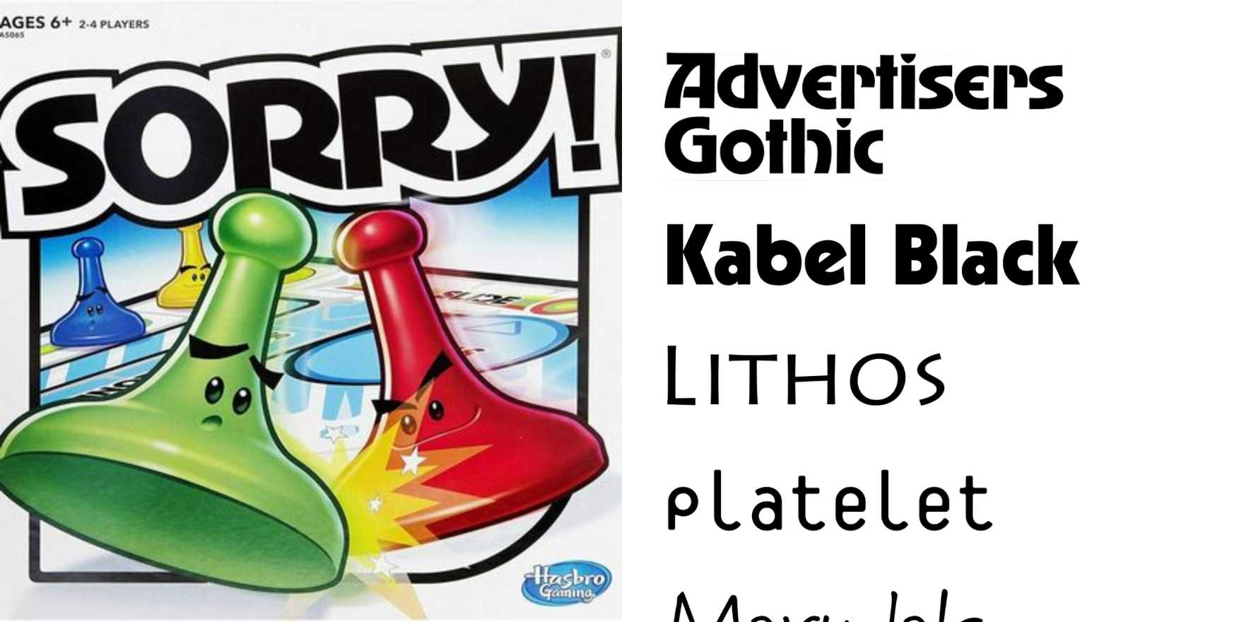 Sorry Board Game Logo SORRY