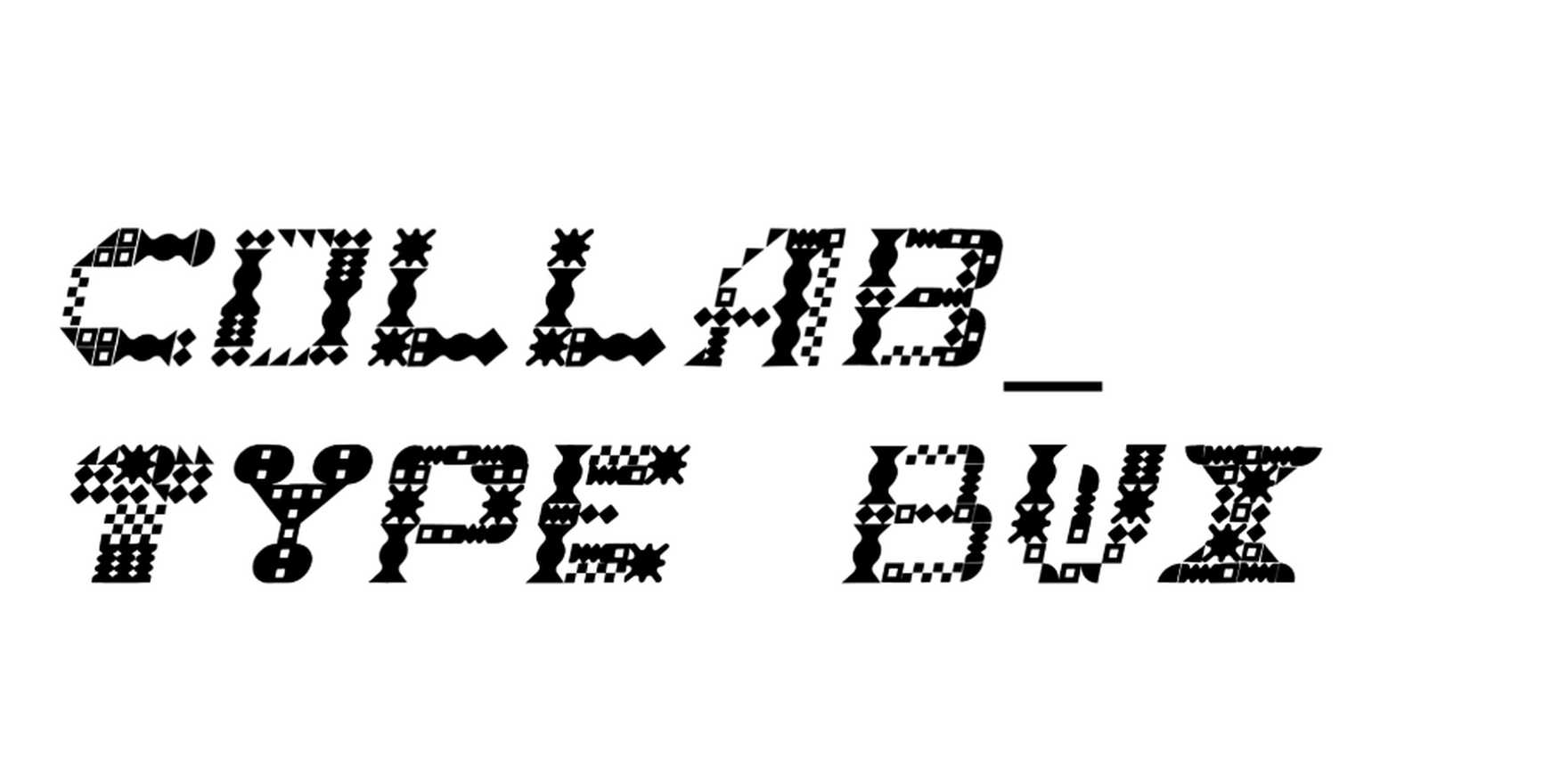 Collab_Type BWI in use - Fonts In Use