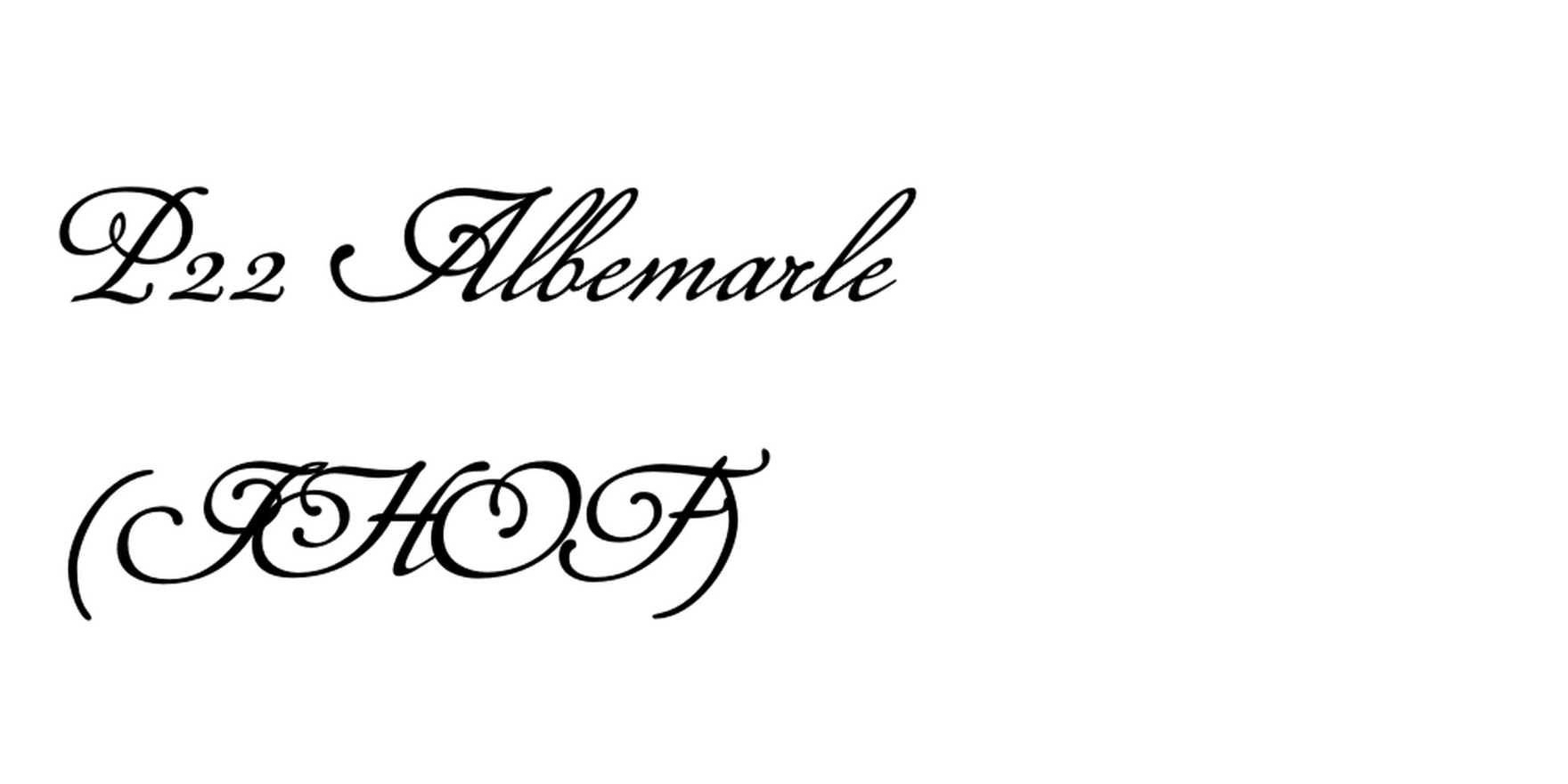 P22 Albemarle (IHOF) in use - Fonts In Use