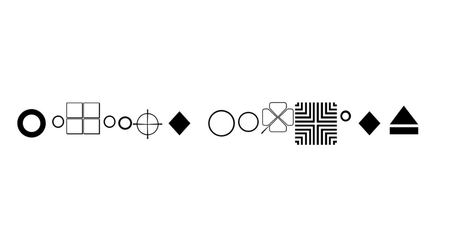 General Symbols 5 in use - Fonts In Use