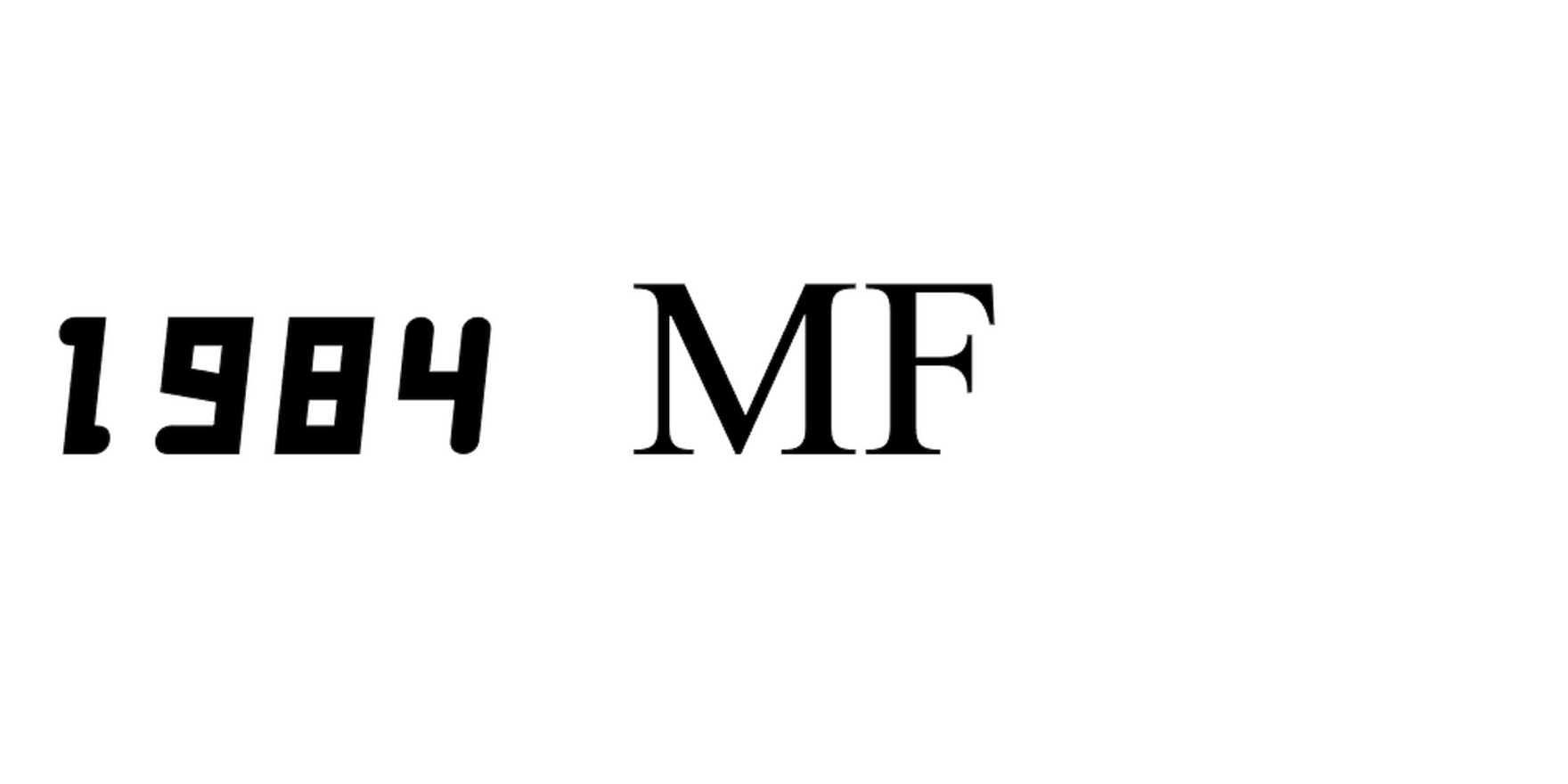 1984 MF in use - Fonts In Use