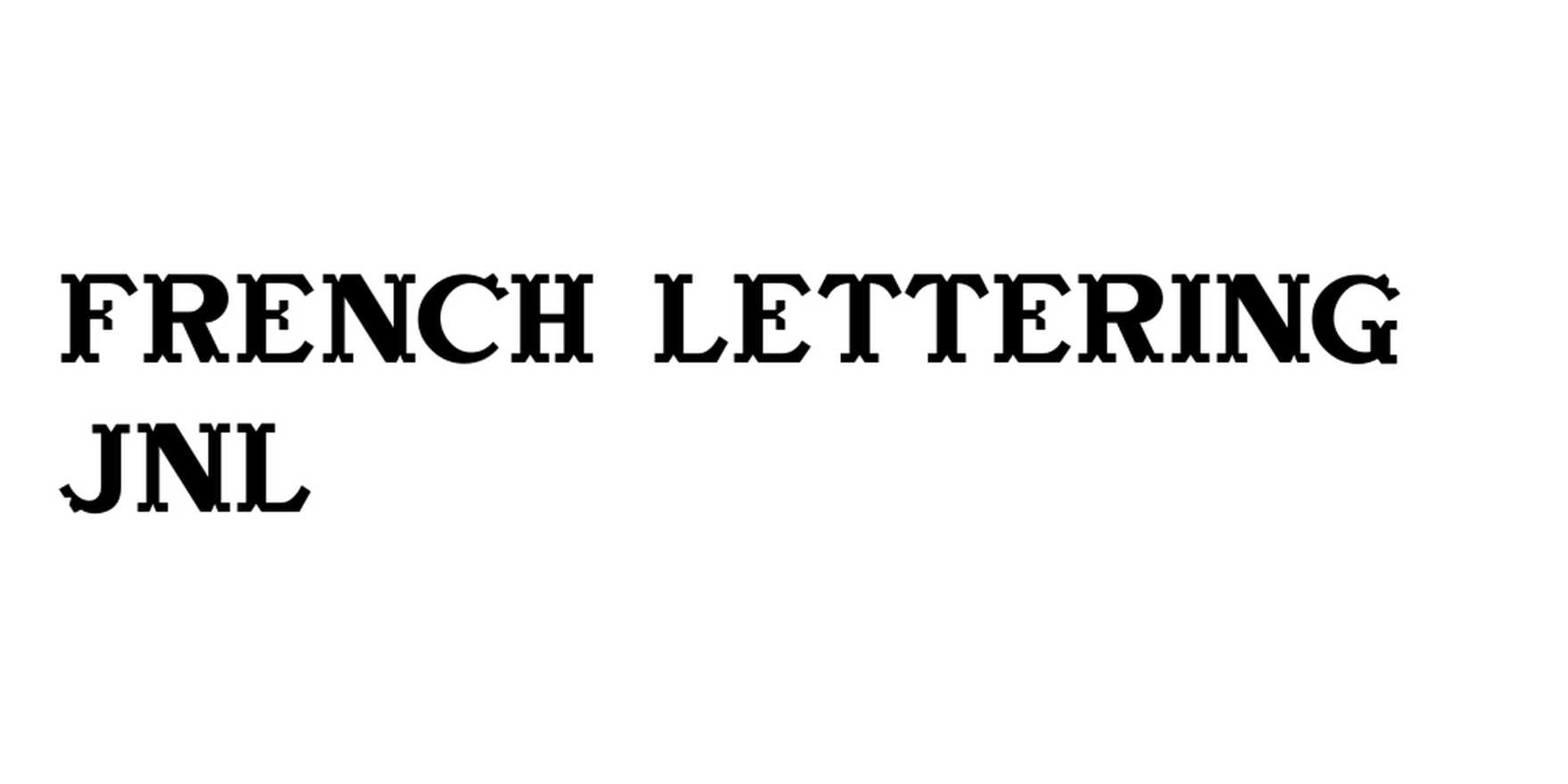 French Lettering JNL in use - Fonts In Use