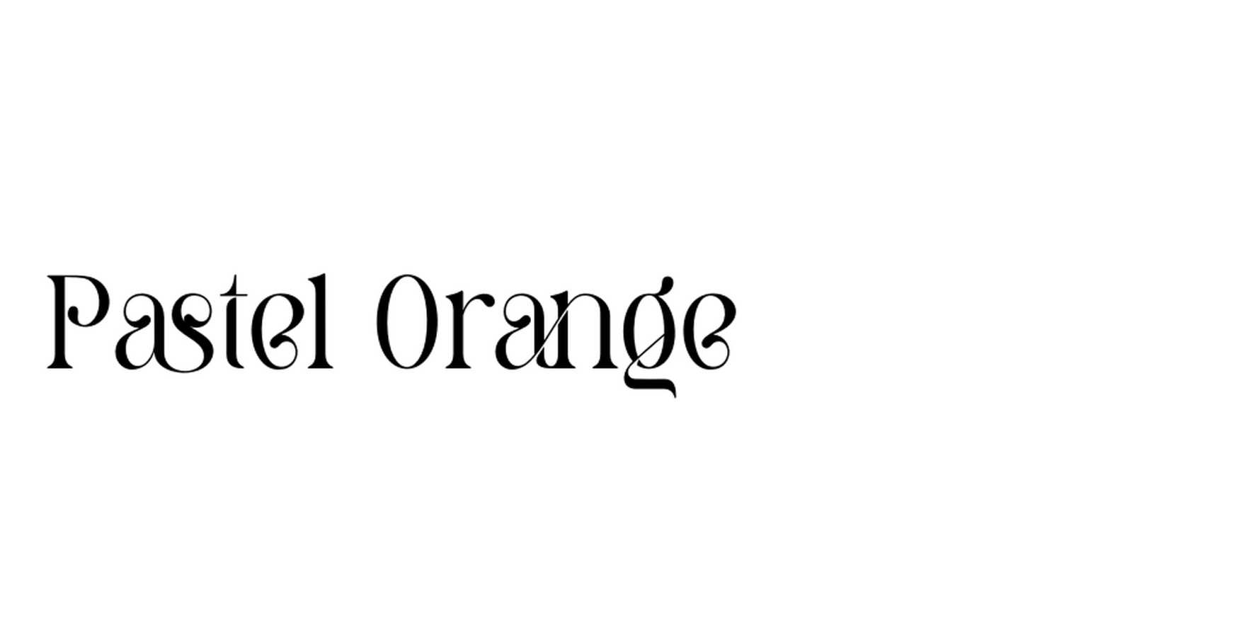 Pastel Orange in use - Fonts In Use