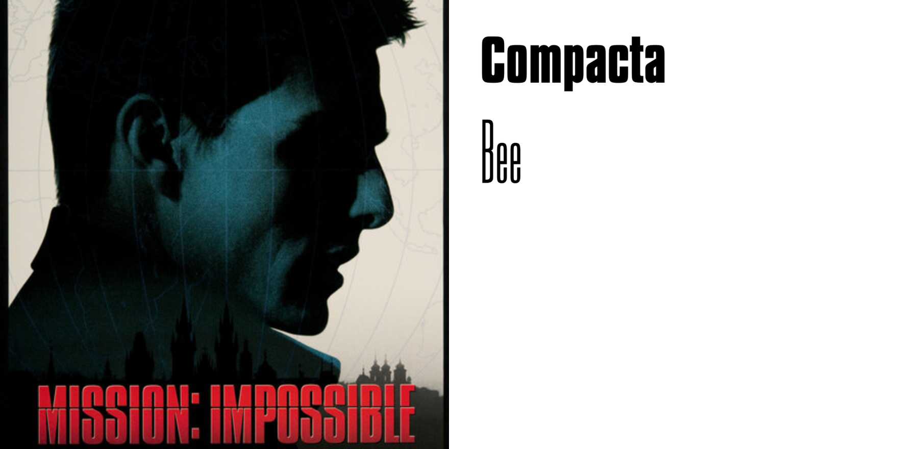 Mission: Impossible (1996) posters - Fonts In Use