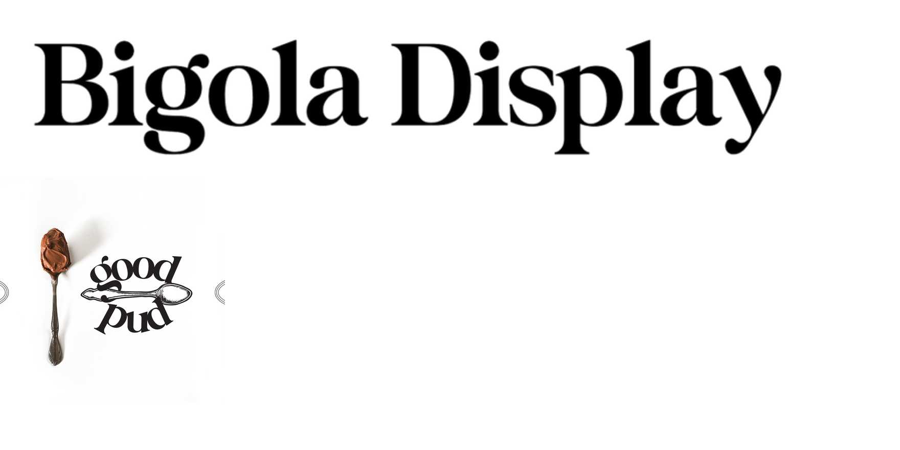 Bigola Display in use - Fonts In Use