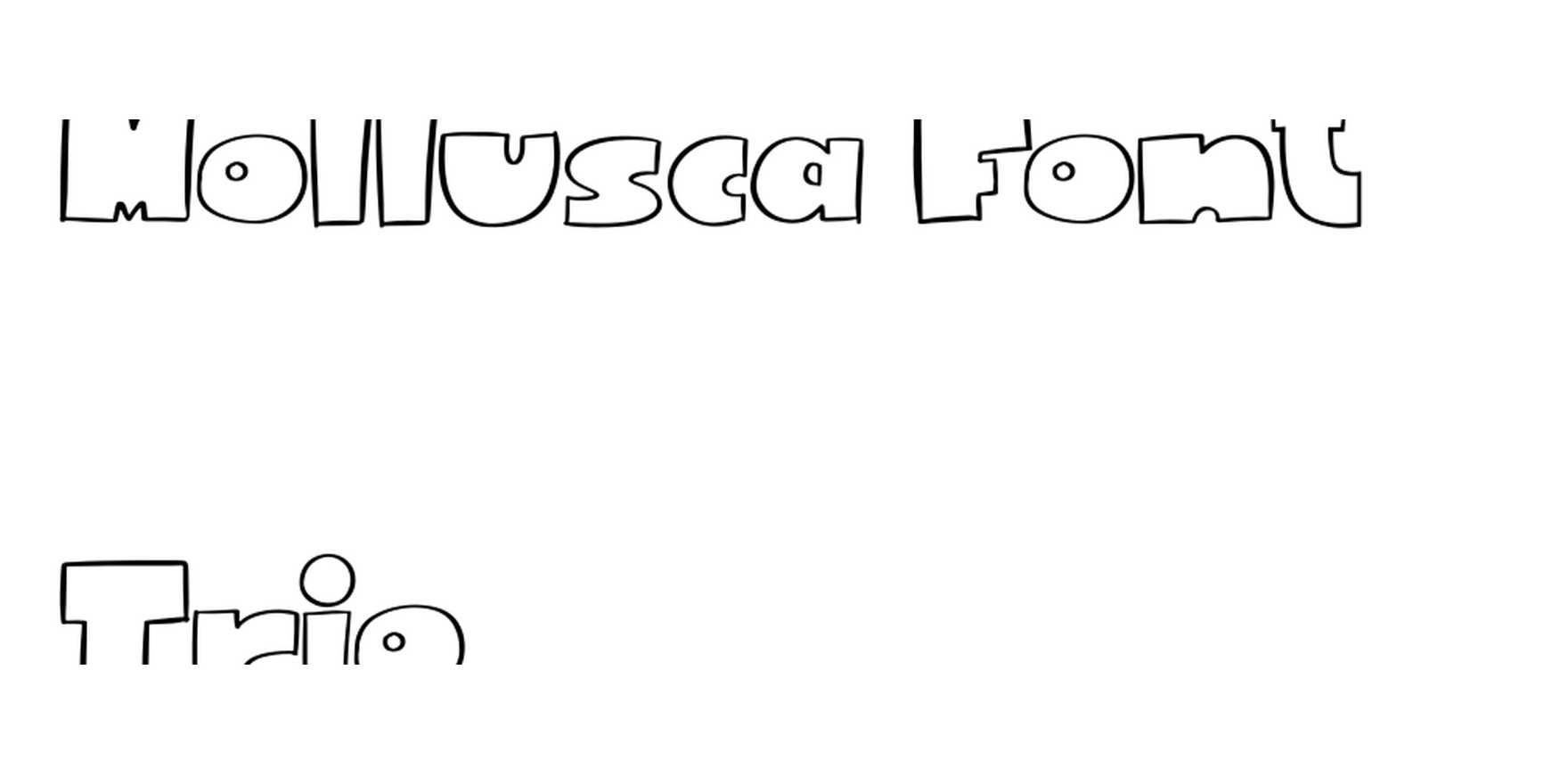 Mollusca Font Trio in use - Fonts In Use