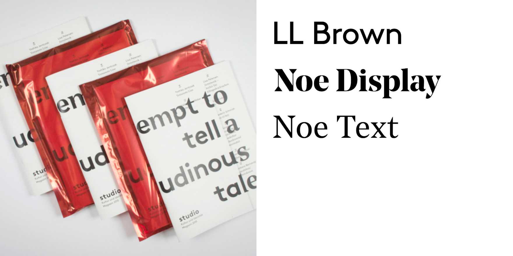 studio magazine #4 - Fonts In Use