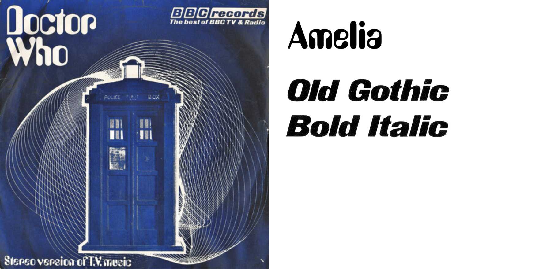 “Doctor Who” – BBC Radiophonic Workshop - Fonts In Use