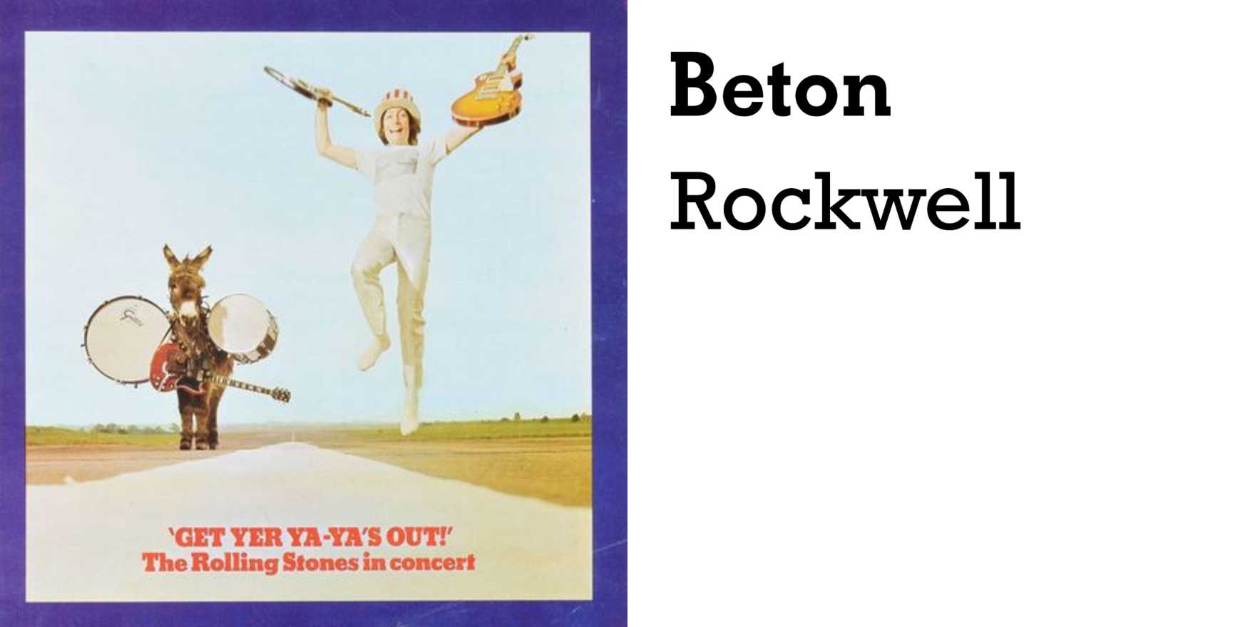 The Rolling Stones – Get Yer Ya-Ya’s Out album art - Fonts In Use