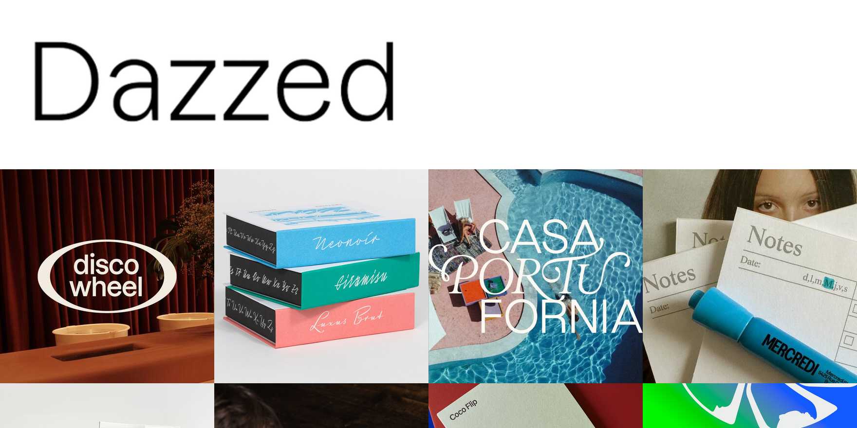 Dazzed in use - Fonts In Use