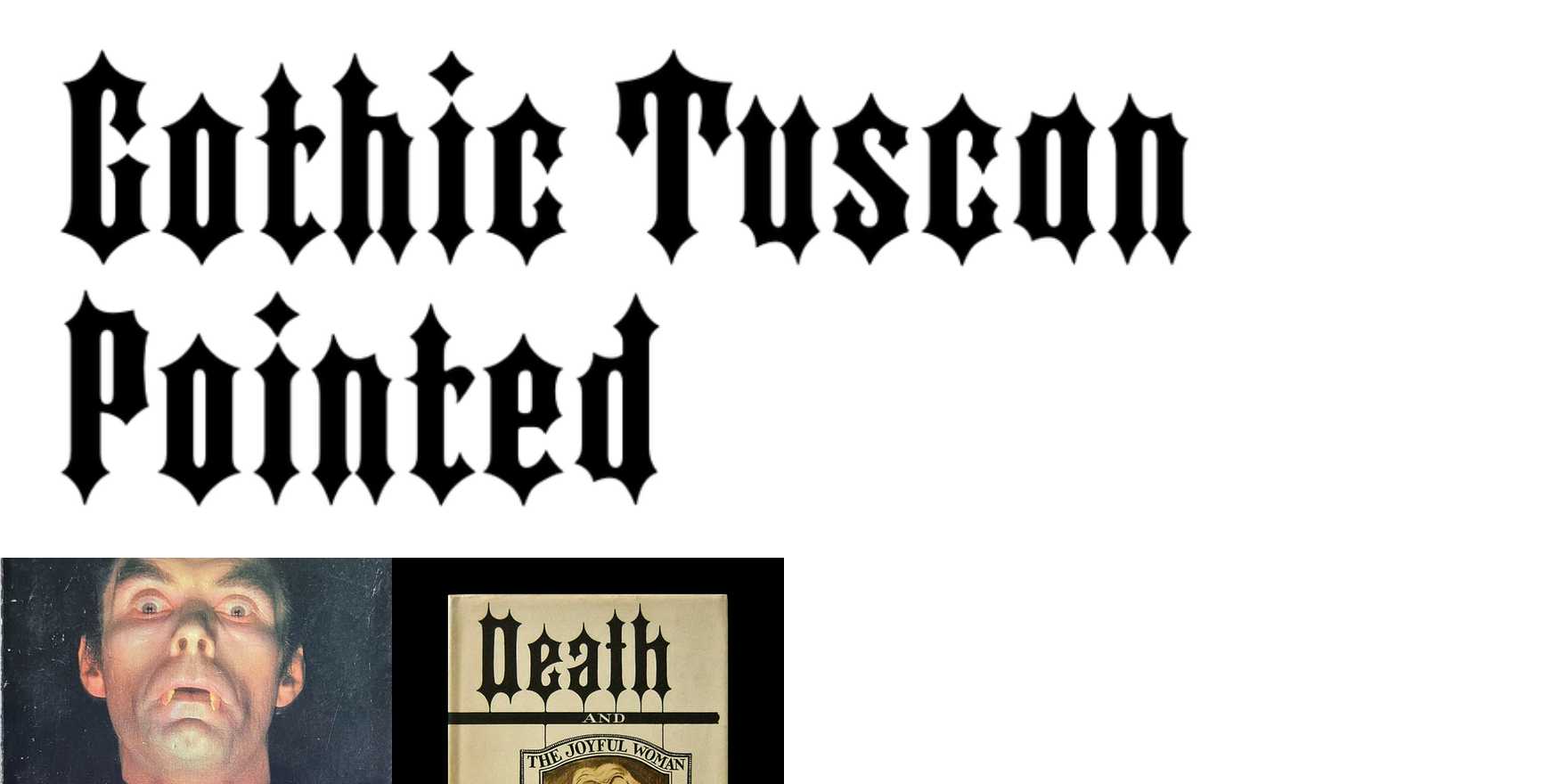 Gothic Tuscan Pointed in use - Fonts In Use