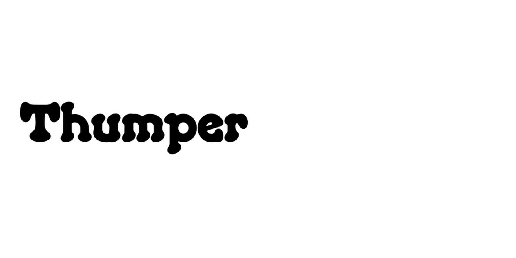 Thumper in use - Fonts In Use