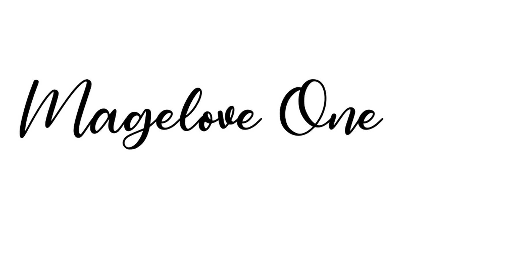 Magelove One in use - Fonts In Use