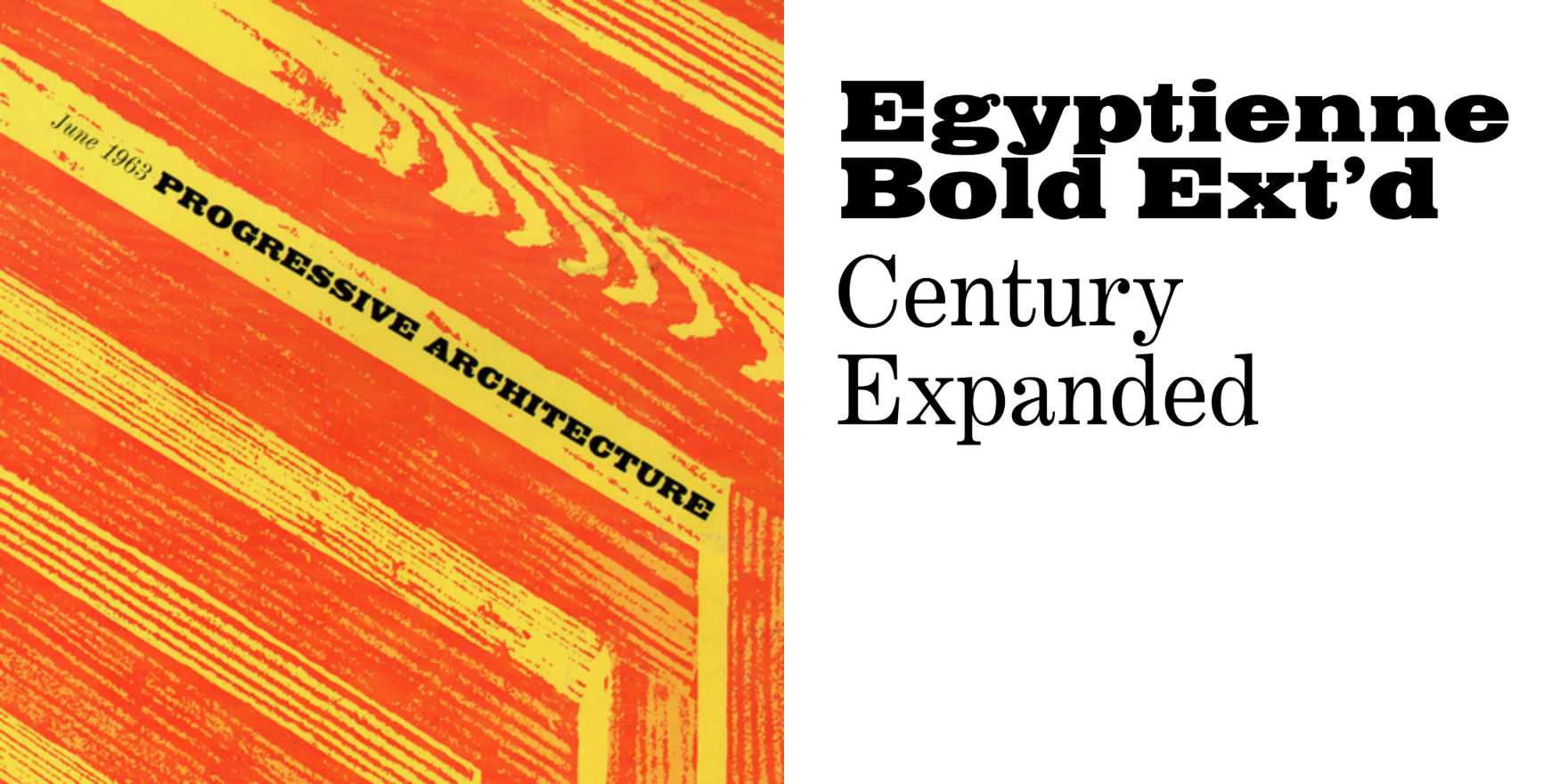 Progressive Architecture - Fonts In Use