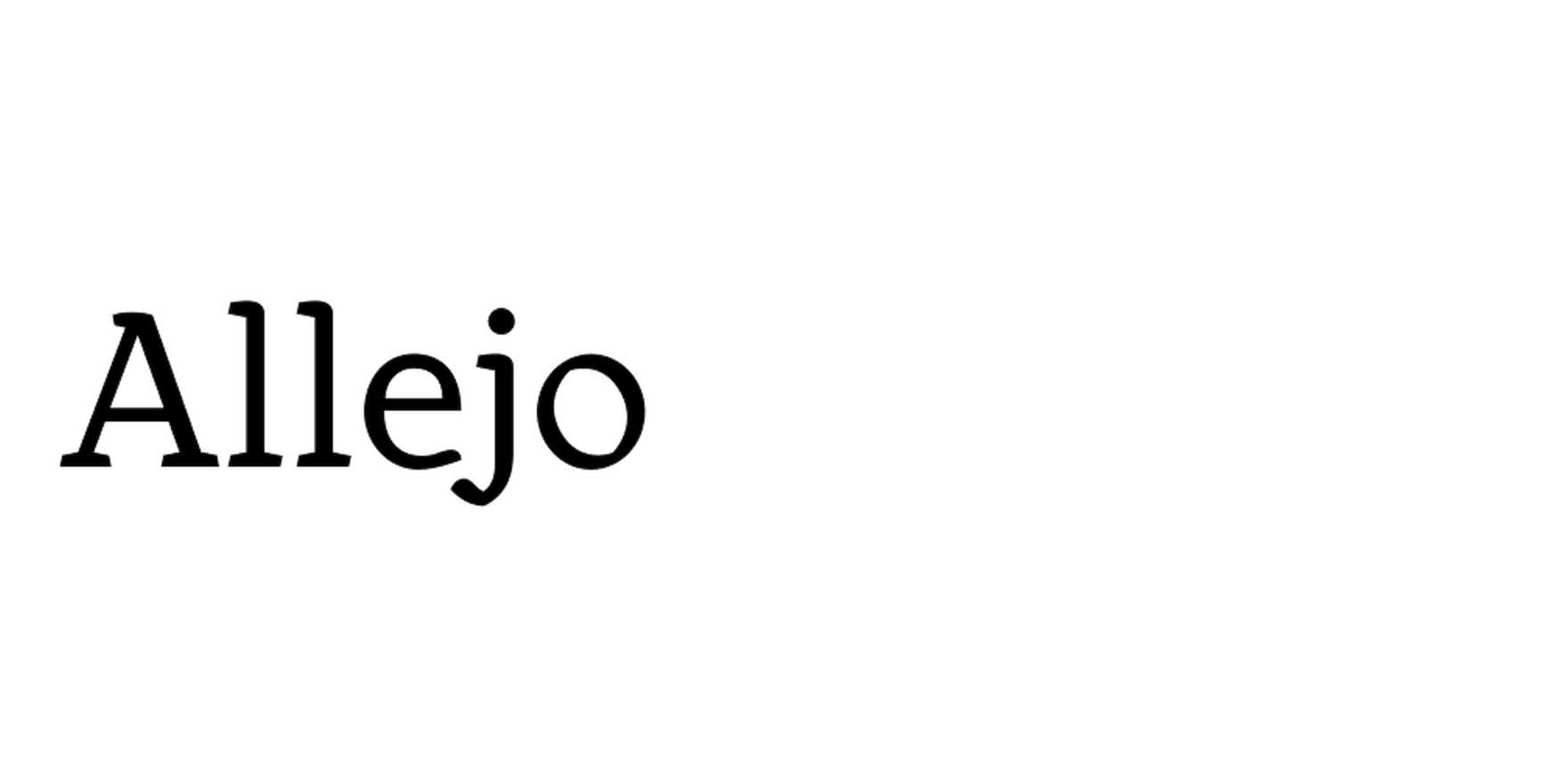 Allejo in use - Fonts In Use