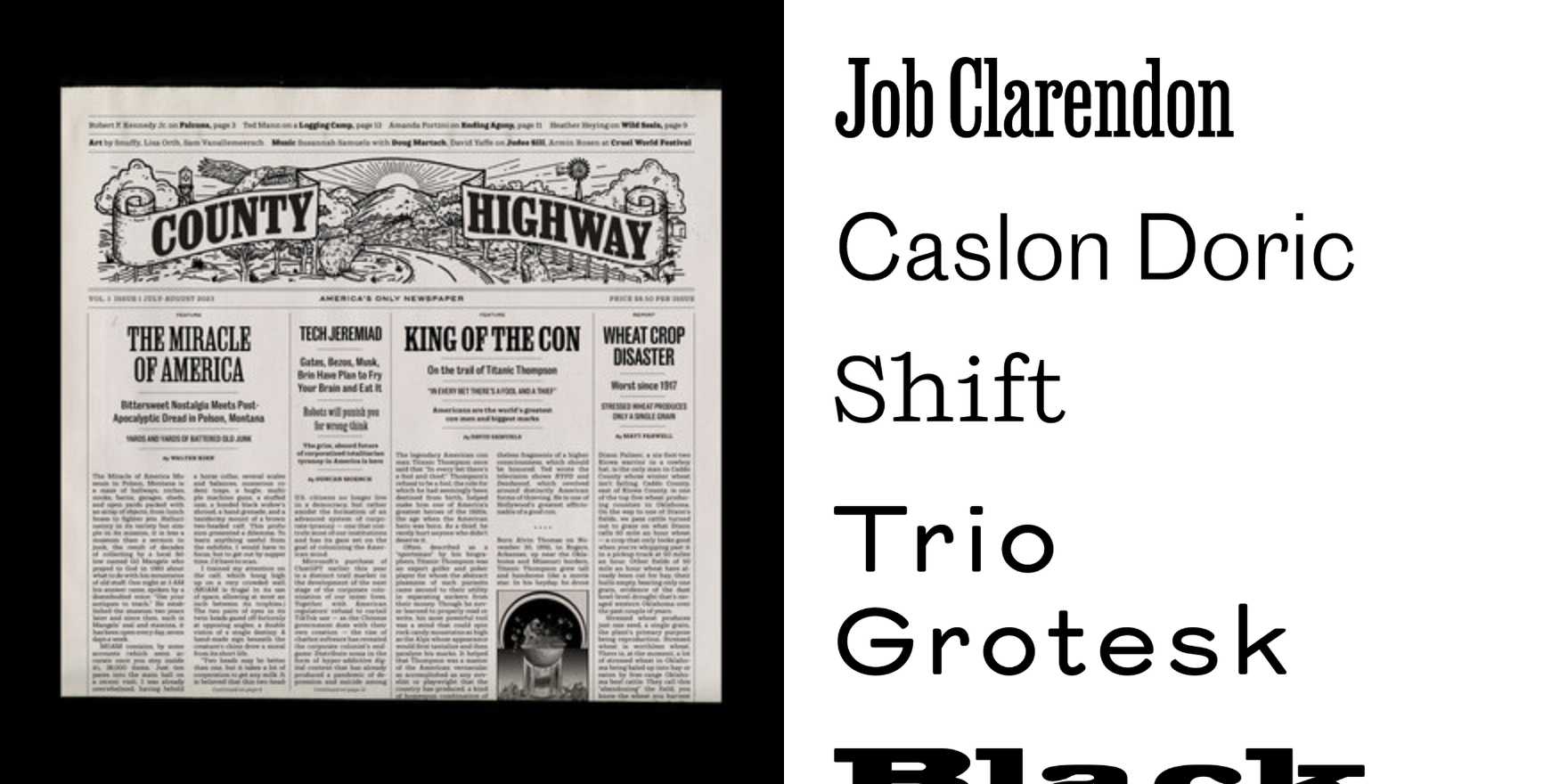 County Highway - Fonts In Use