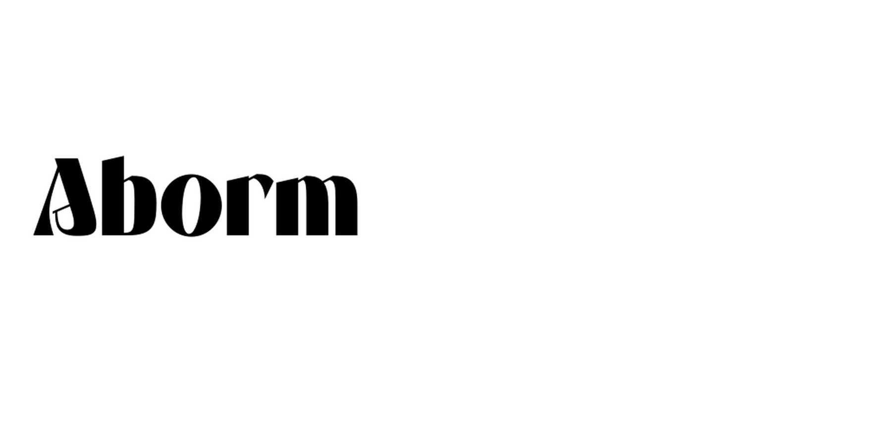 Aborm in use - Fonts In Use