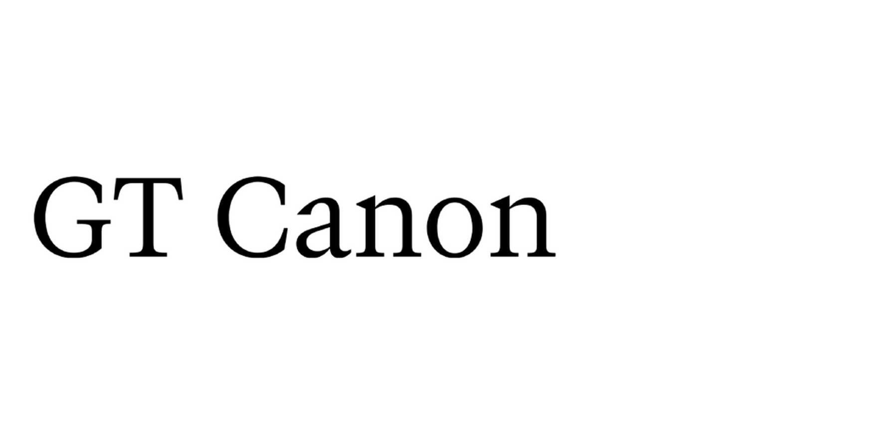 GT Canon in use - Fonts In Use