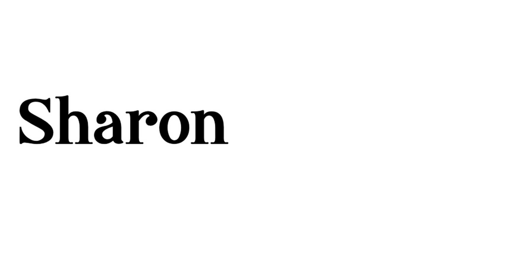 Sharon in use - Fonts In Use