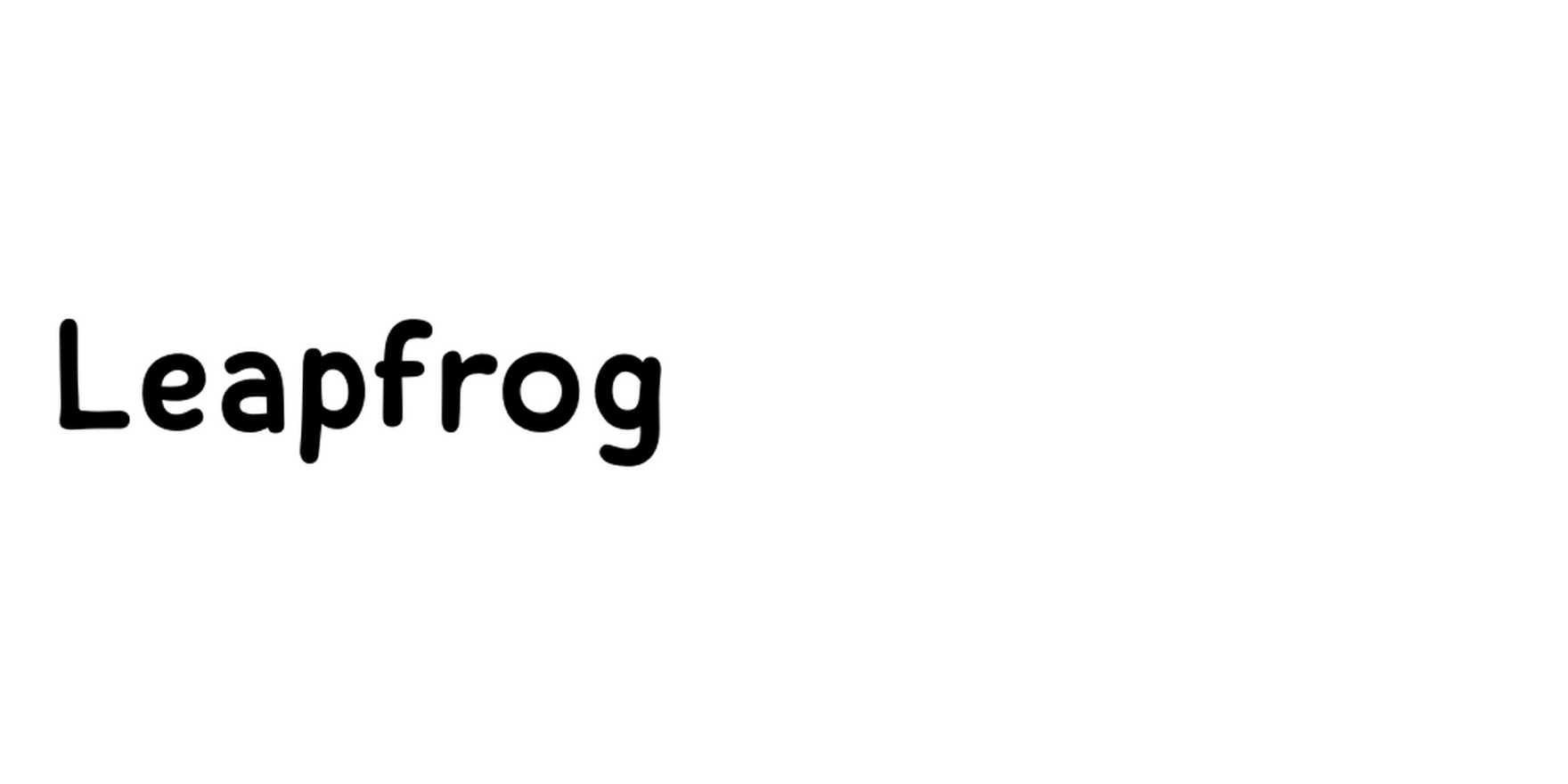 Leapfrog in use - Fonts In Use
