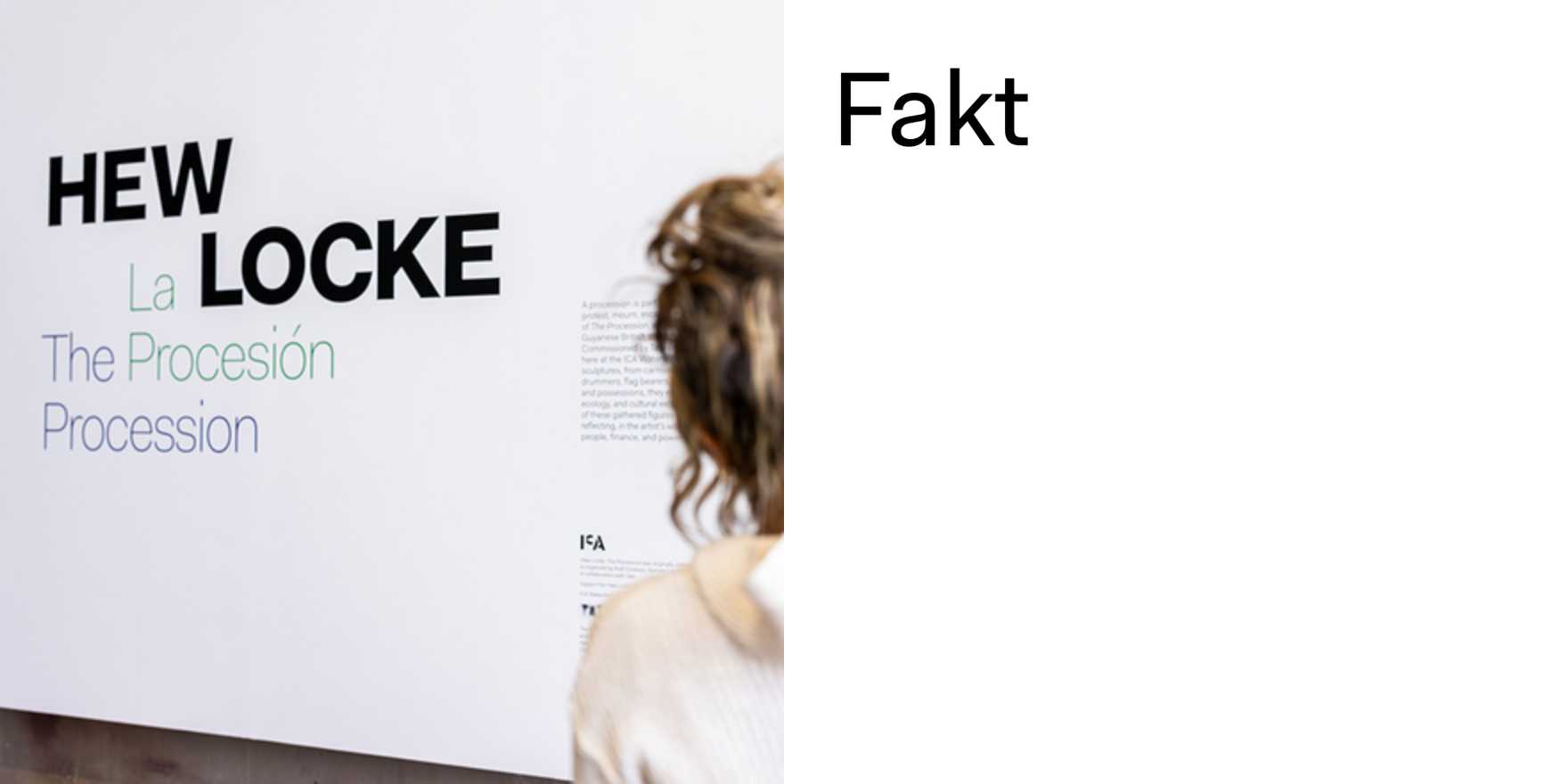 Hew Locke: The Procession, ICA Boston - Fonts In Use