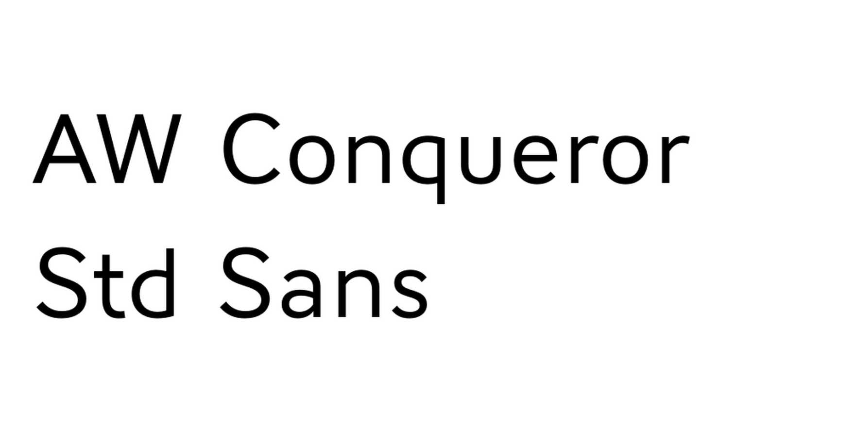 AW Conqueror Std Sans in use - Fonts In Use