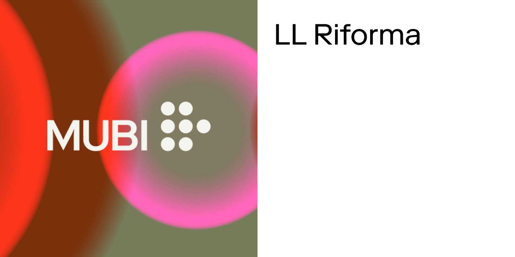 MUBI identity - Fonts In Use