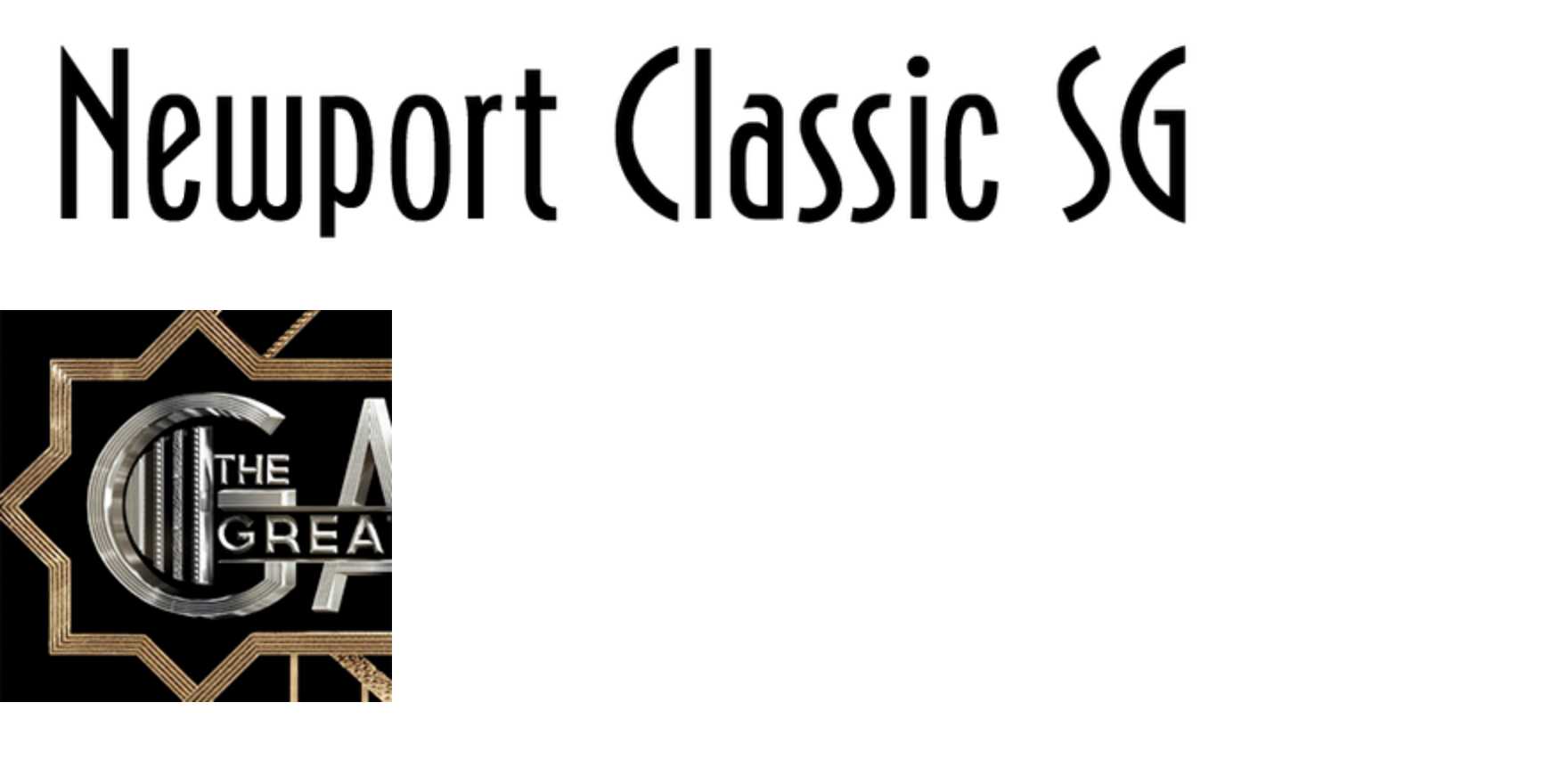 Newport Classic SG in use - Fonts In Use