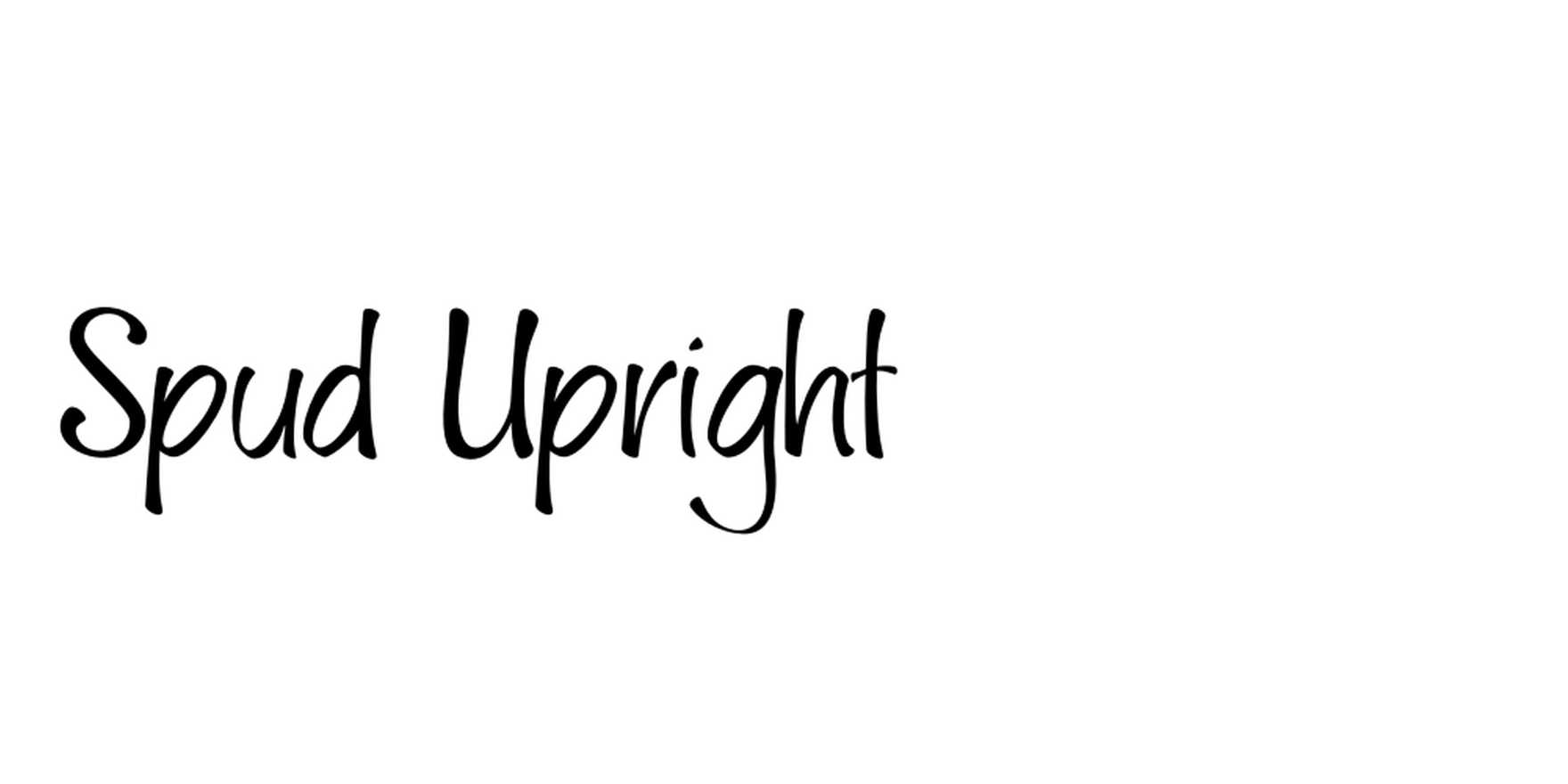 Spud Upright in use - Fonts In Use