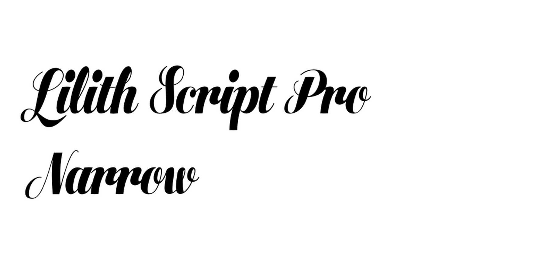 Lilith Script Pro Narrow in use - Fonts In Use