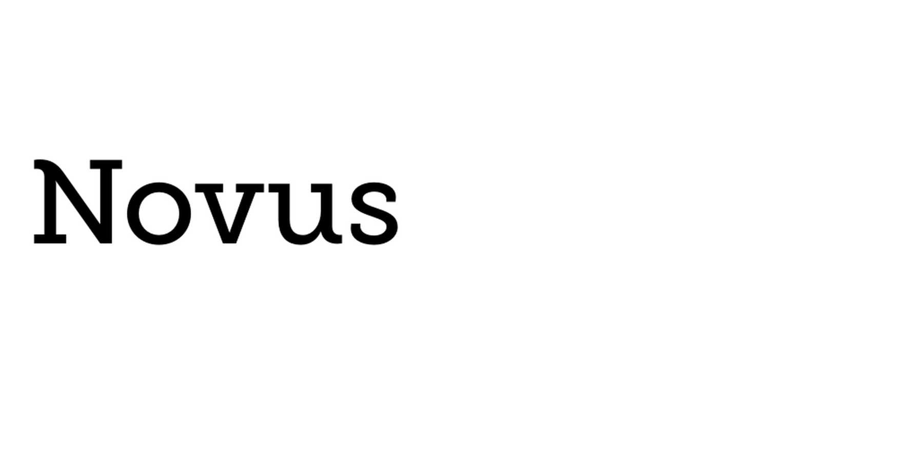 Novus in use - Fonts In Use