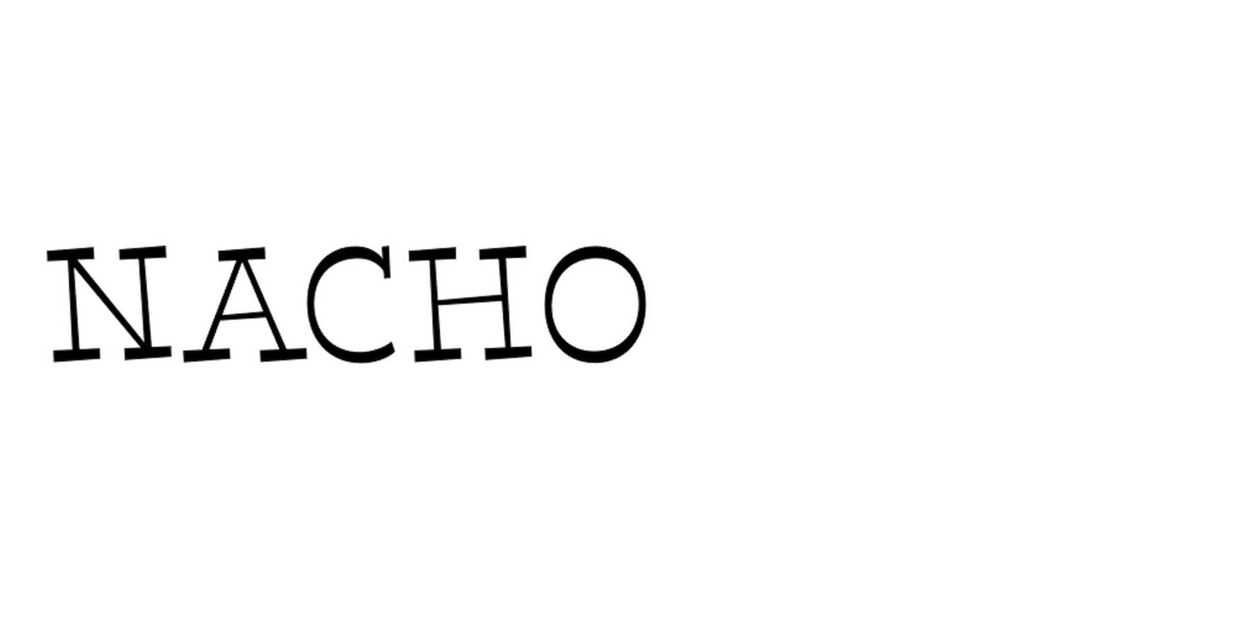 Nacho in use - Fonts In Use