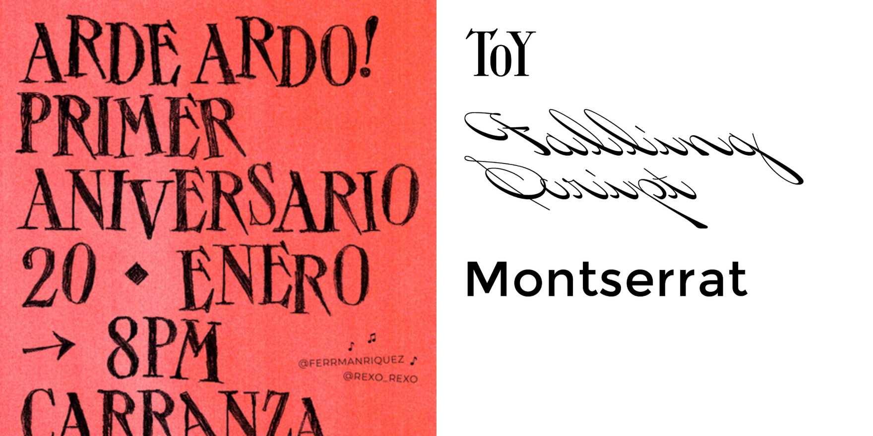 Ardo, Querétaro - Fonts In Use