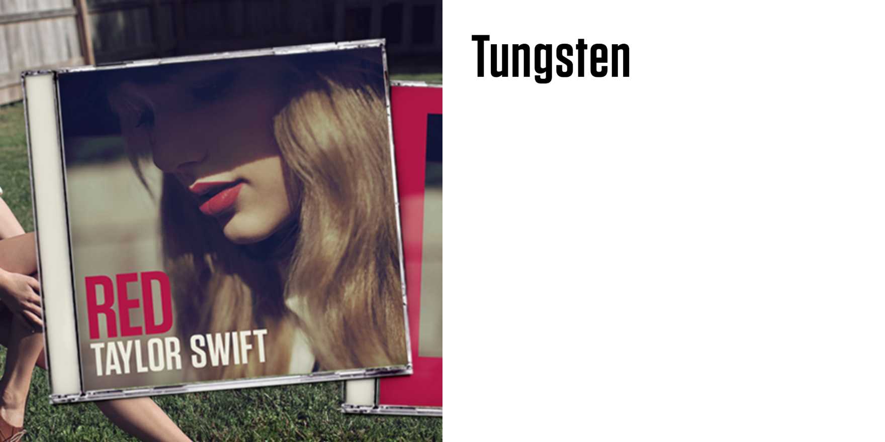 RED – Taylor Swift - Fonts In Use