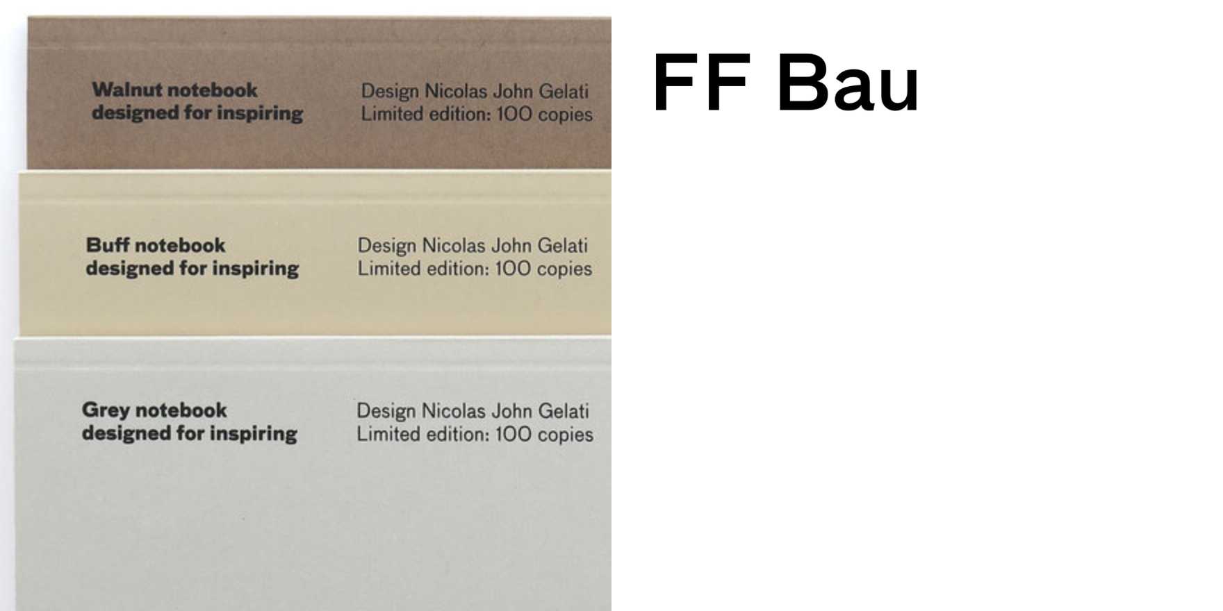 Inspiring notebooks - Fonts In Use