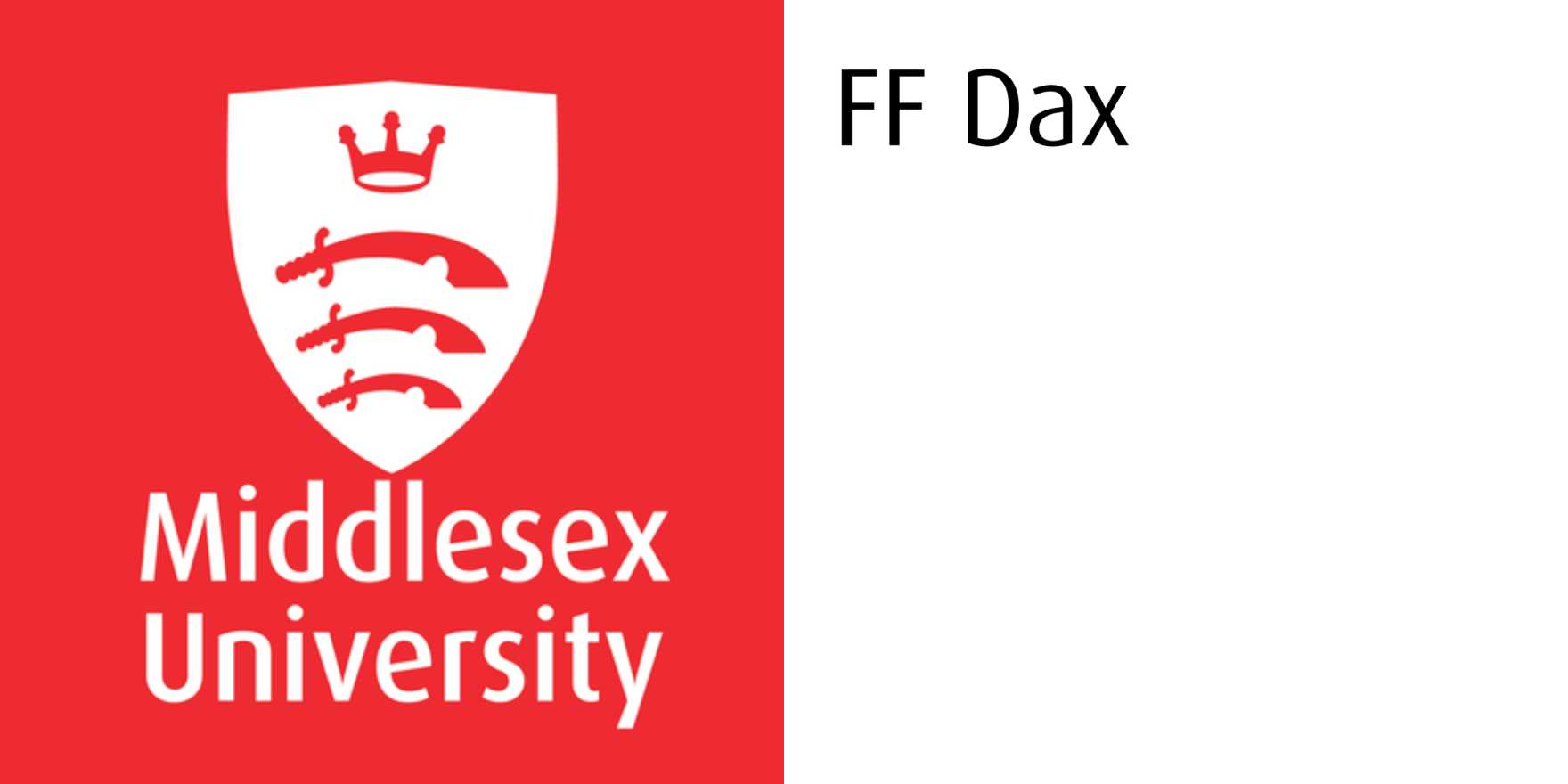 Middlesex University logo - Fonts In Use