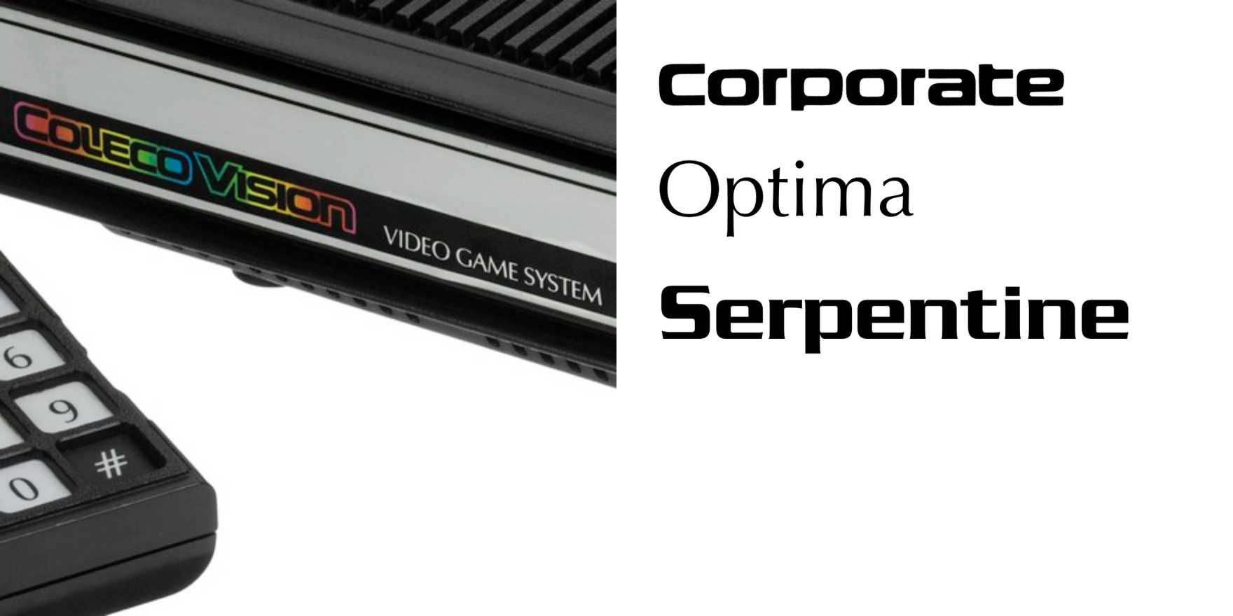 ColecoVision console - Fonts In Use