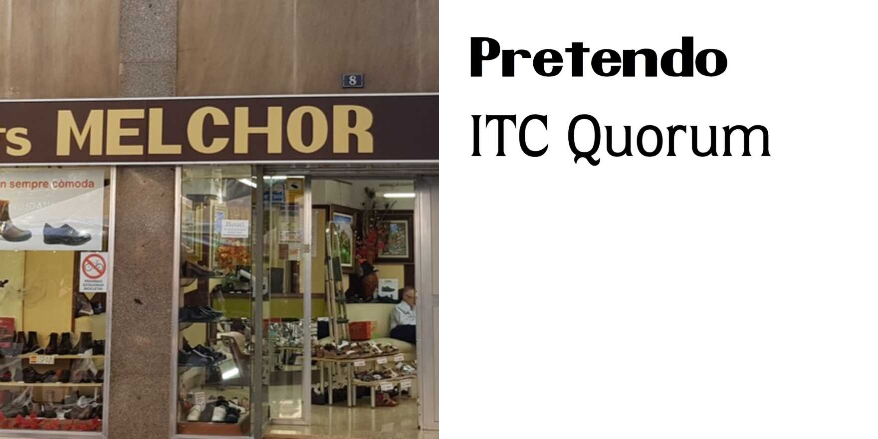 Calçats Melchor, Palma - Fonts In Use