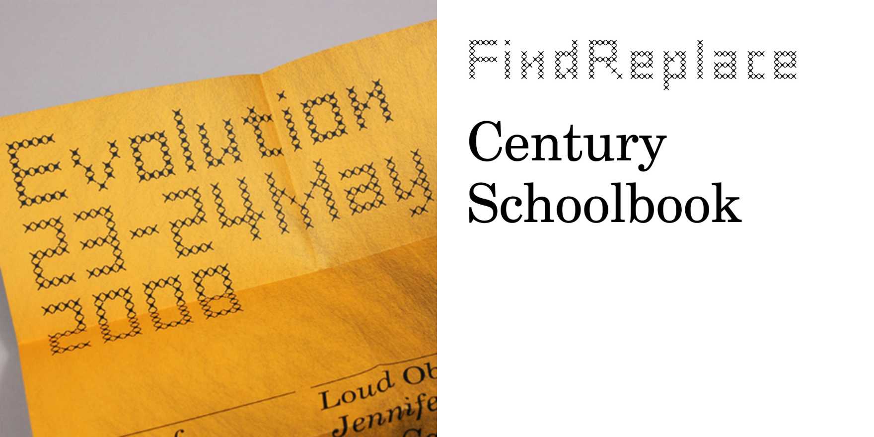 Evolution 2008 - Fonts In Use