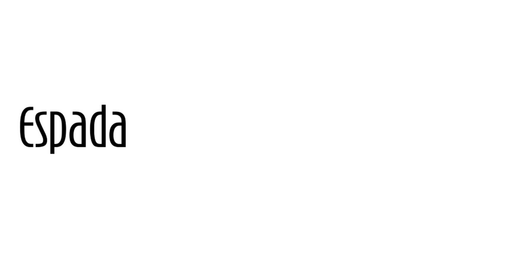 Espada in use - Fonts In Use